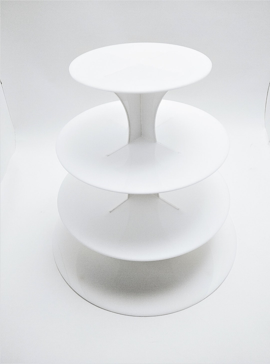 White Acrylic Tiered Cupcake Stand - Etsy