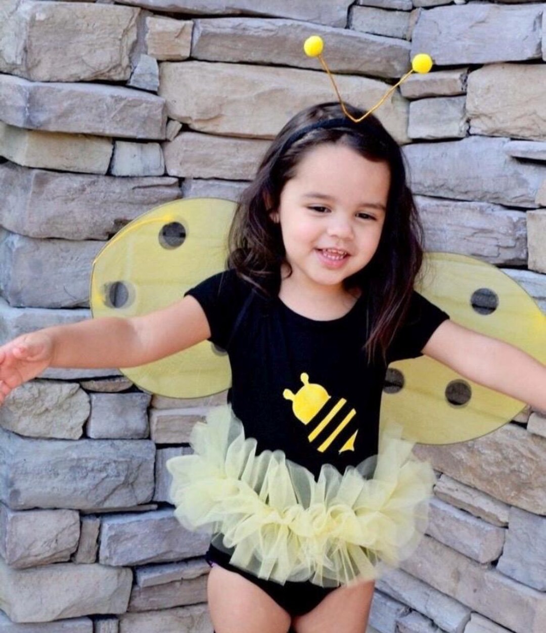 Bumblebee Tutu Leotard or Bodysuit Baby Girls Tulle Bee Dress Bee-day ...