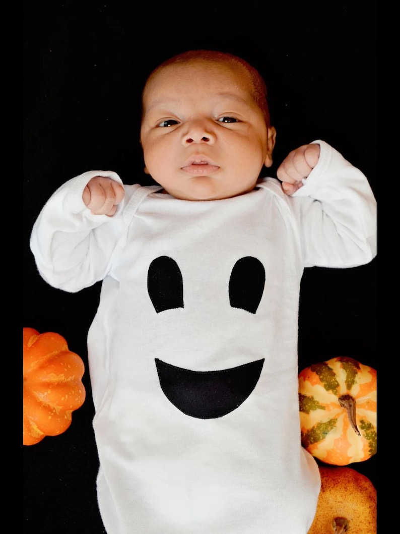 Ghost Gown Baby Halloween Costume White Ghost Neutral Boys Girls ...
