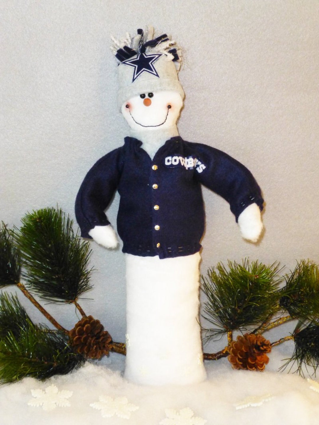 Dallas Cowboys NFL Football Snowman Dad Size 15 1/2 - Etsy