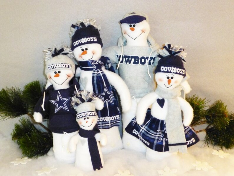Dallas Cowboys NFL Football Snowman Kid Size 11 1/2 - Etsy