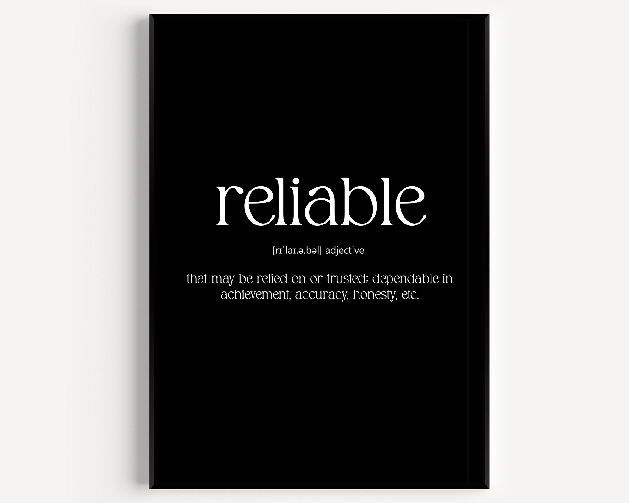 The Word Reliable