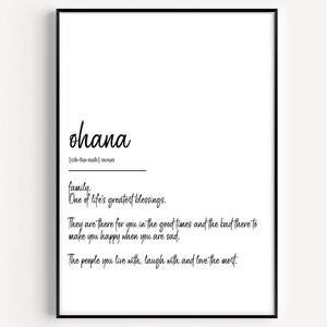 Ohana Version 2 Definition Print - Etsy