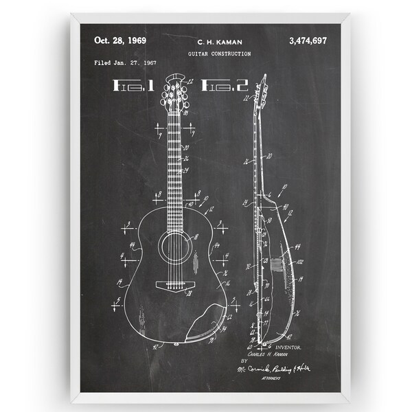 Vintage Guitar Art - Etsy