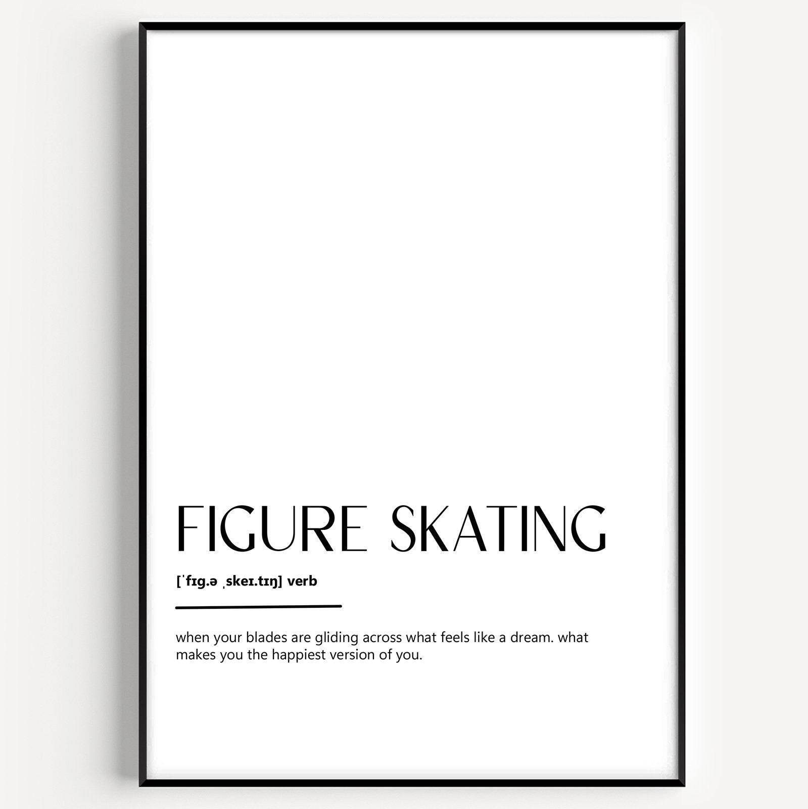Figure Skating Definition Print - Etsy