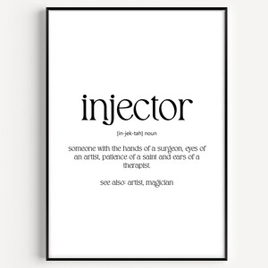 Injector Definition Print - Etsy
