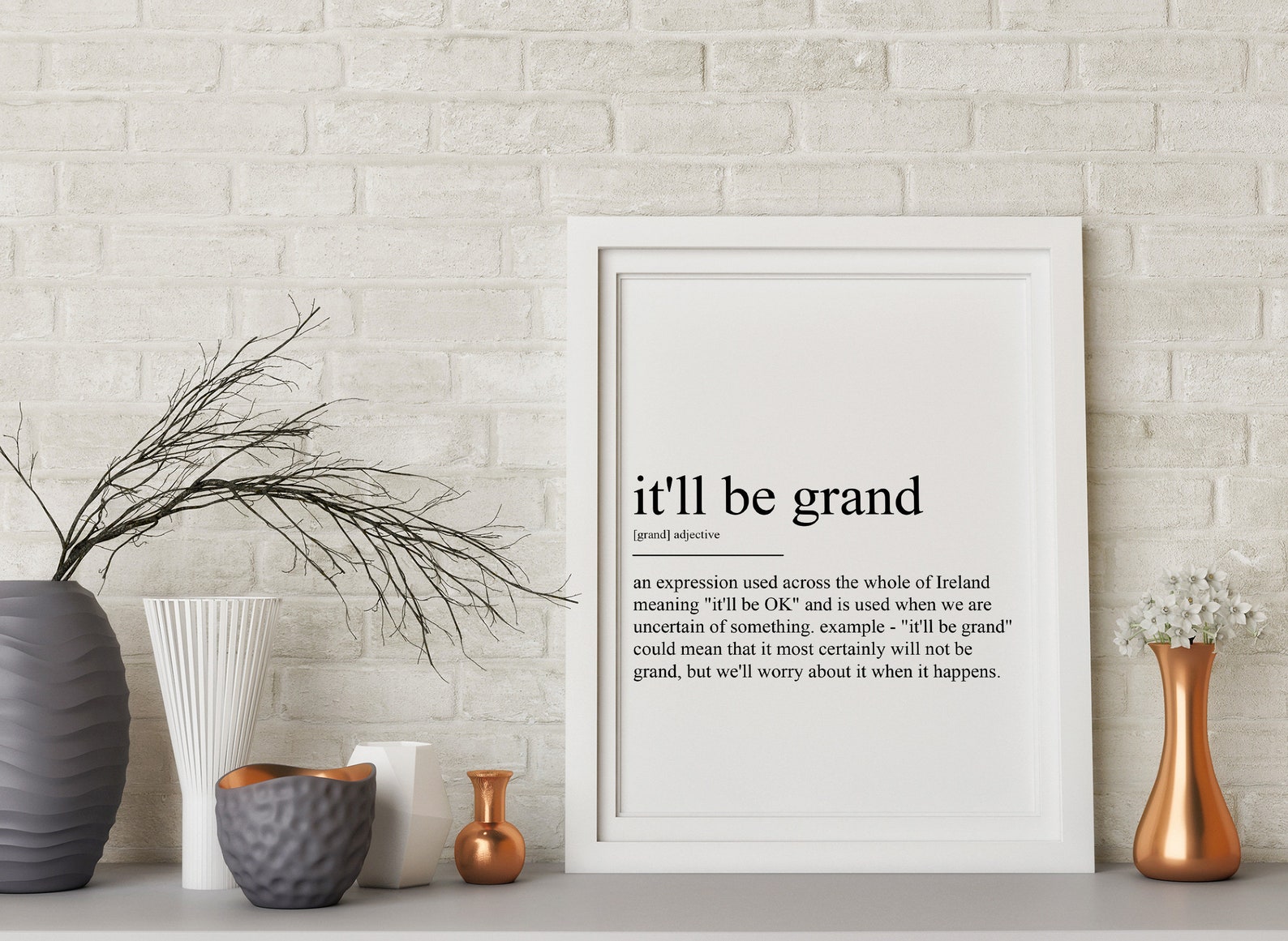 It'll Be Grand Definition Print | Etsy