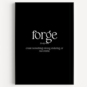 Forge Definition Print - Etsy