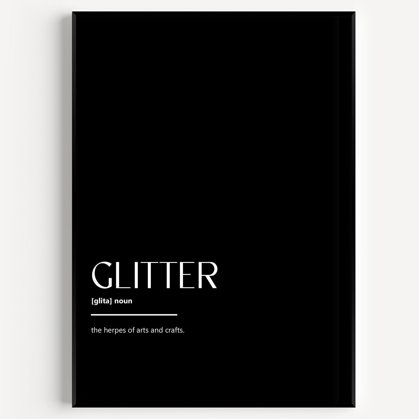 Glitter Definition Print - Etsy