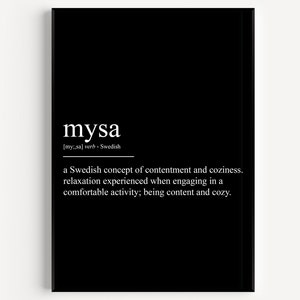 Mysa Definition Print - Etsy