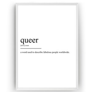 Queer Definition Print | Etsy UK