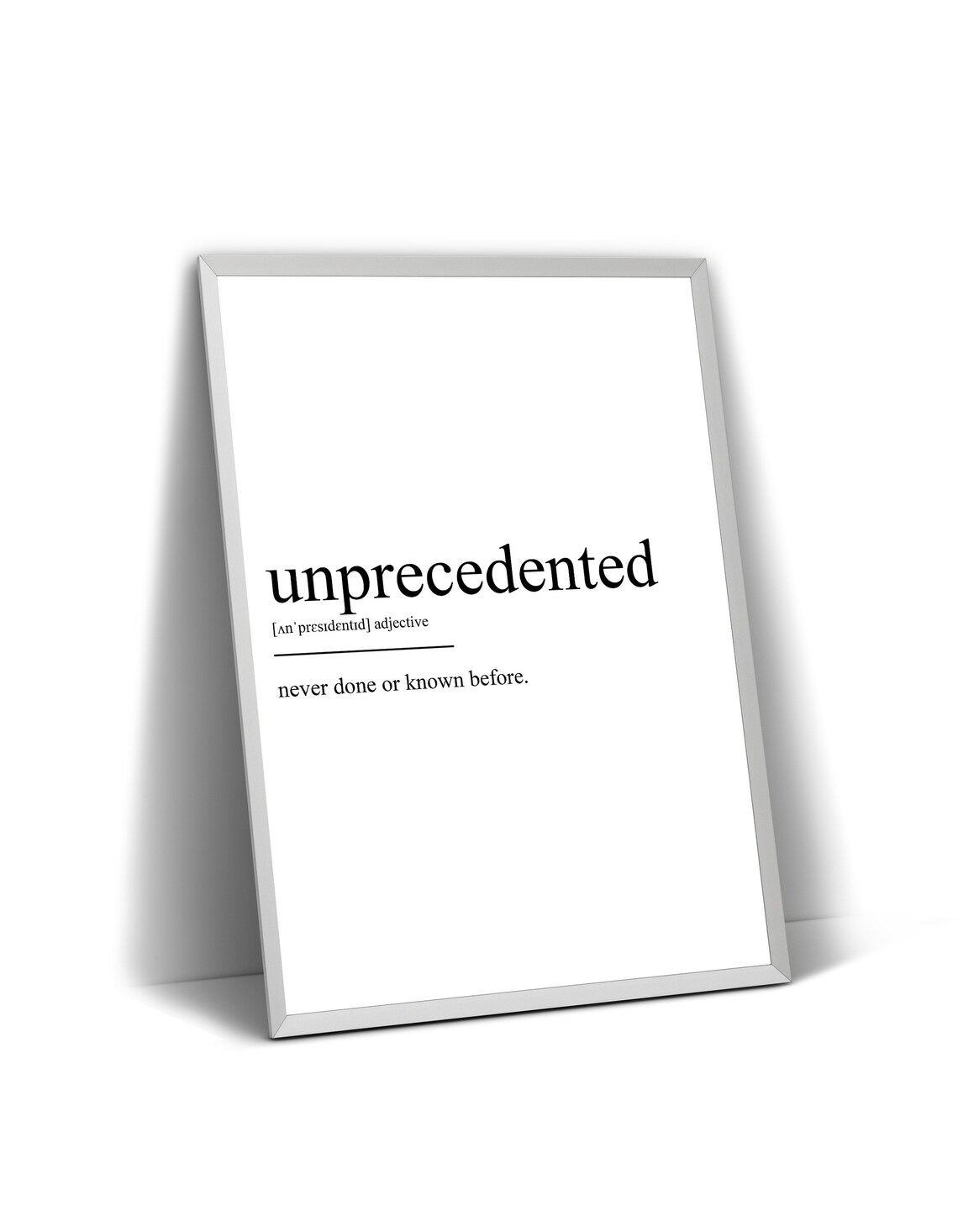 Unprecedented Definition Print - Etsy