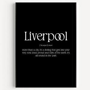 Liverpool Definition Print - Etsy UK
