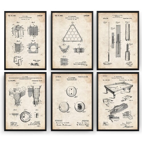 Pool Table Wall Art Billiards Room Decor Pool Poster Decor - Etsy