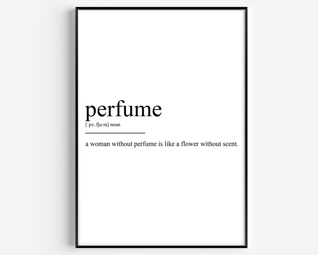 Perfume Definition Print - Etsy