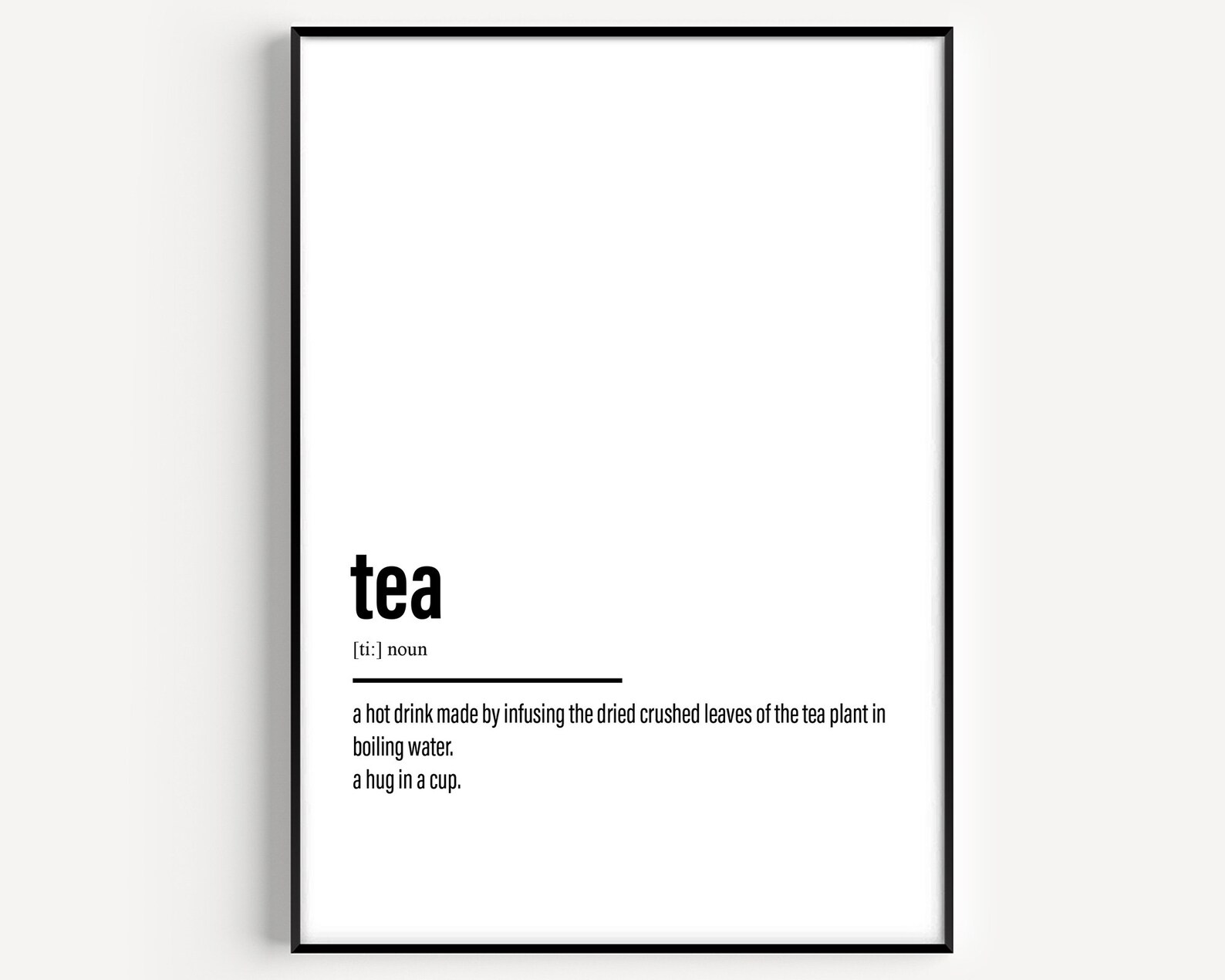 Tea Definition Print - Etsy UK