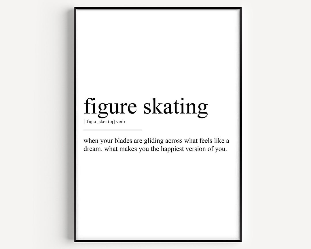 Figure Skating Definition Print - Etsy