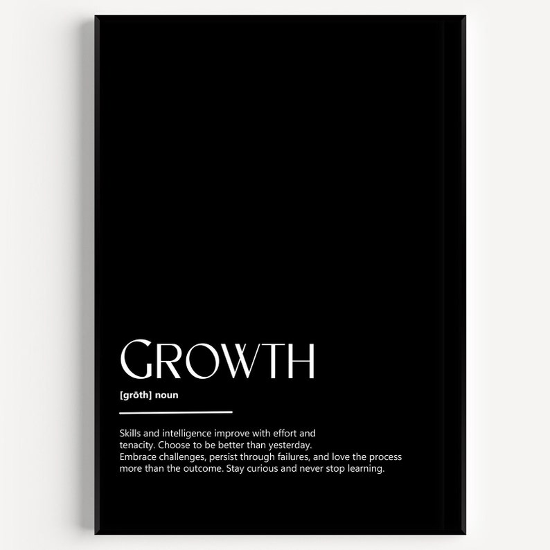 Growth Definition Print Version 2 - Etsy