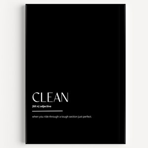 Clean Definition Print - Etsy
