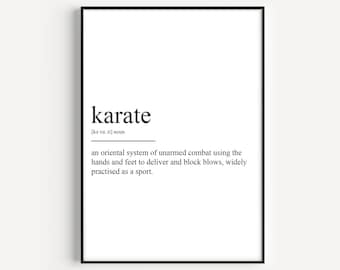 DIGITAL DOWNLOAD. Shotokan Karate Poster. Gichin Funakoshi. - Etsy Canada