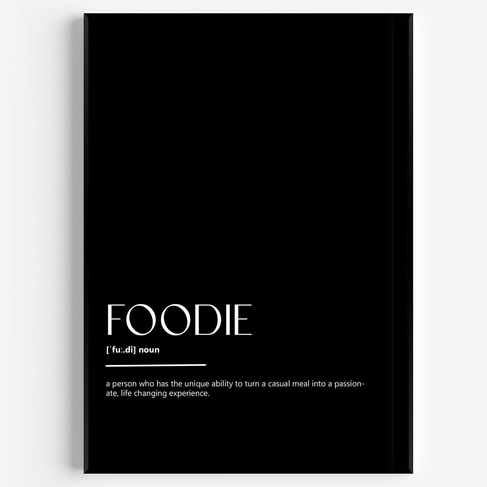 Foodie Definition Print - Etsy UK