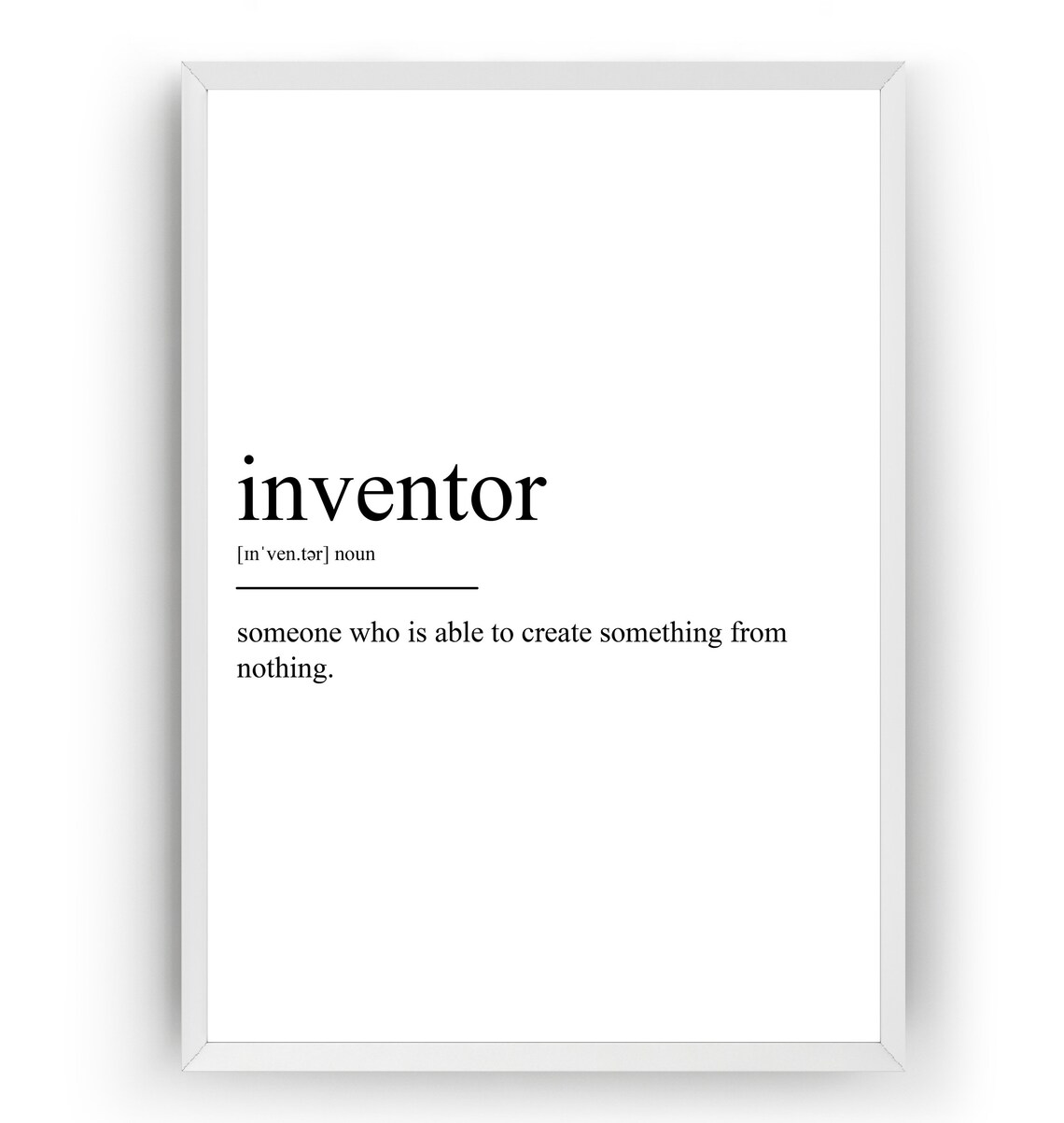 Inventor Definition Print | Etsy