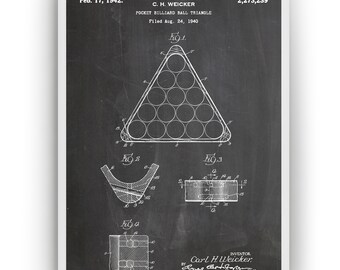 Billiards Wall Art | Etsy