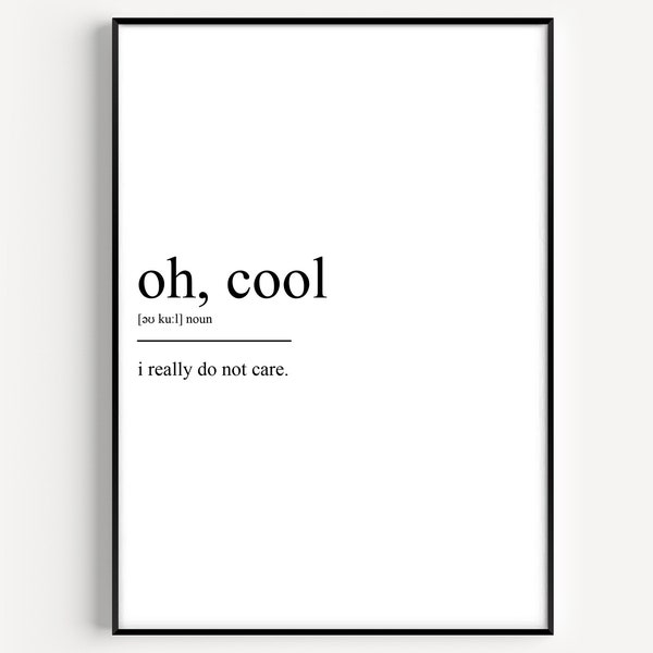 Cool Poster - Etsy UK