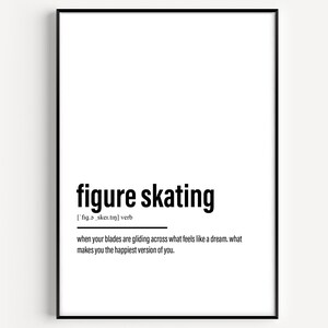 Figure Skating Definition Print - Etsy
