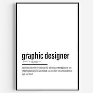 Graphic Designer Definition Print - Version 2 - Etsy