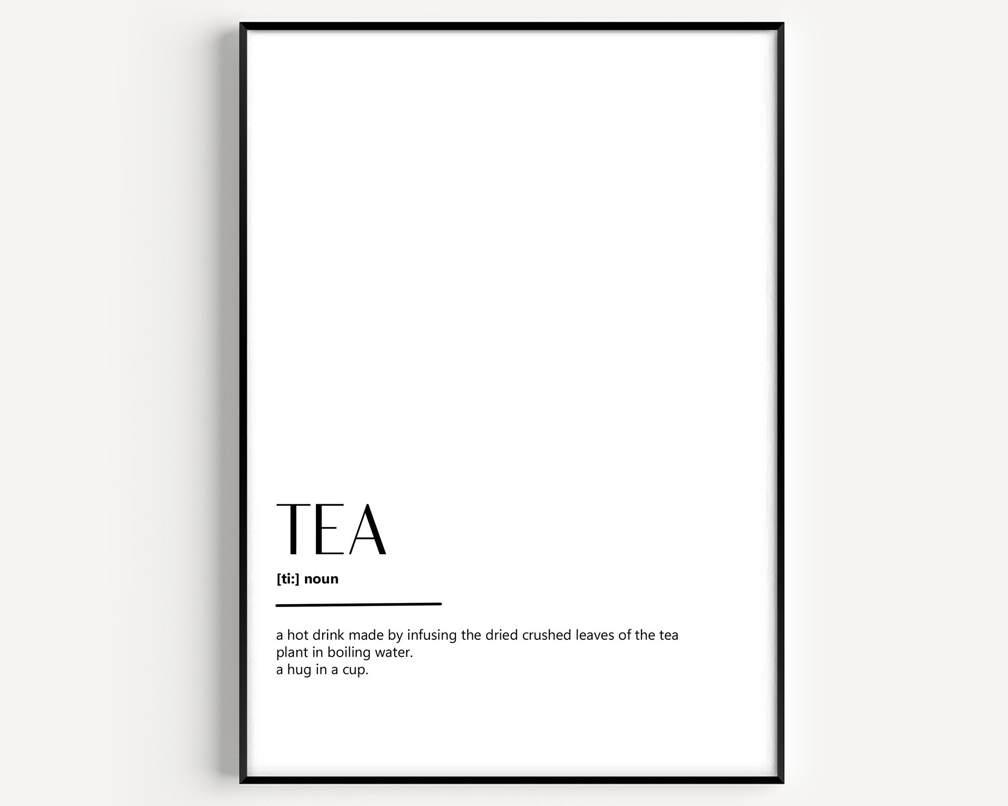 Tea Definition Print - Etsy UK