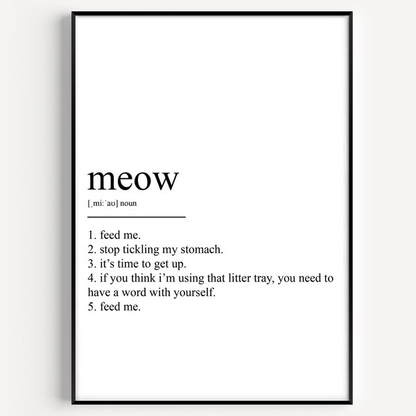 Meow - Etsy