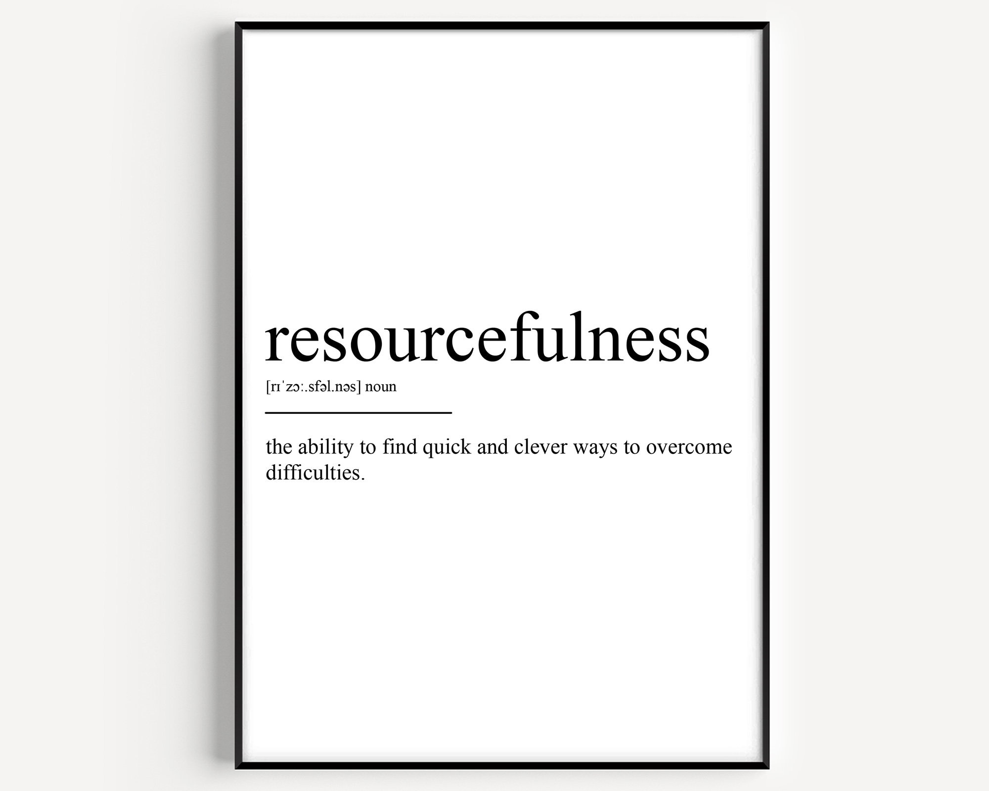 Resourcefulness Definition