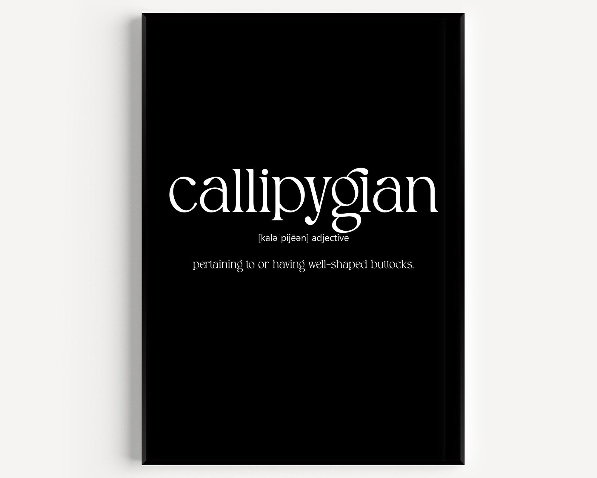 Callipygous Definition