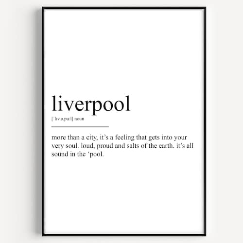 Liverpool Book Cover Print - Etsy