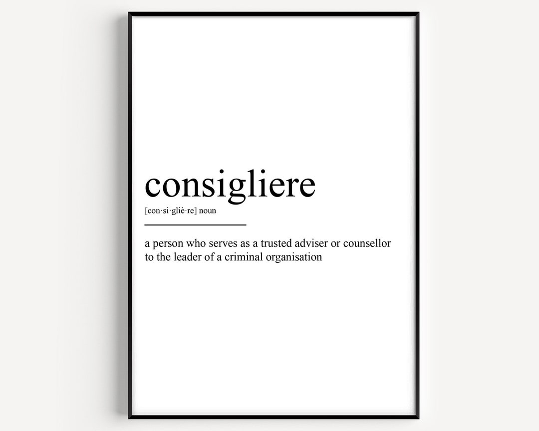 Consigliere Definition Druck - Etsy.de