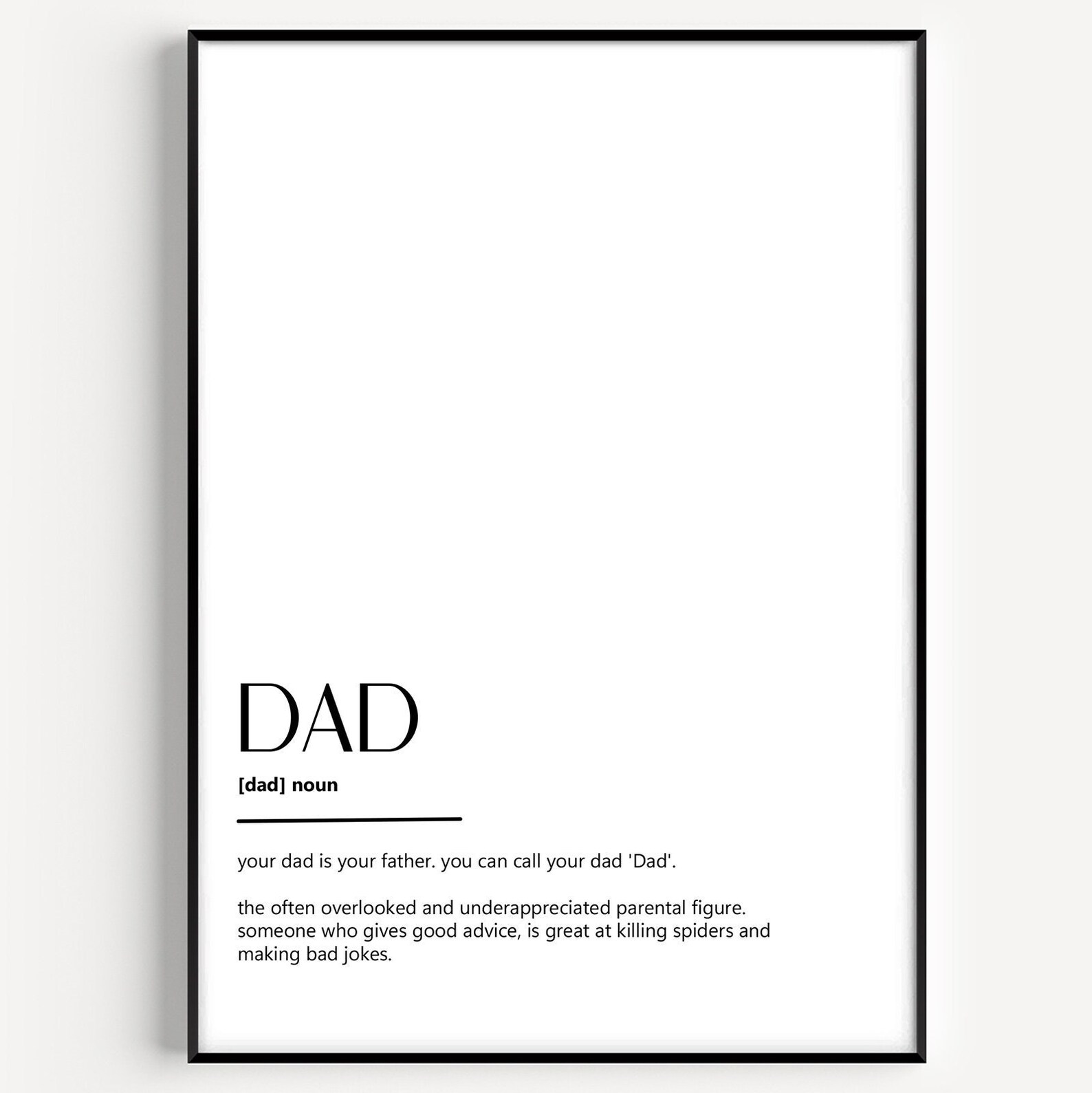 Dad Definition Print - Etsy