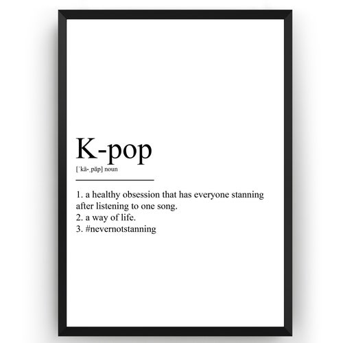 K pop Definition Print Etsy UK K pop Definition Print Etsy UK