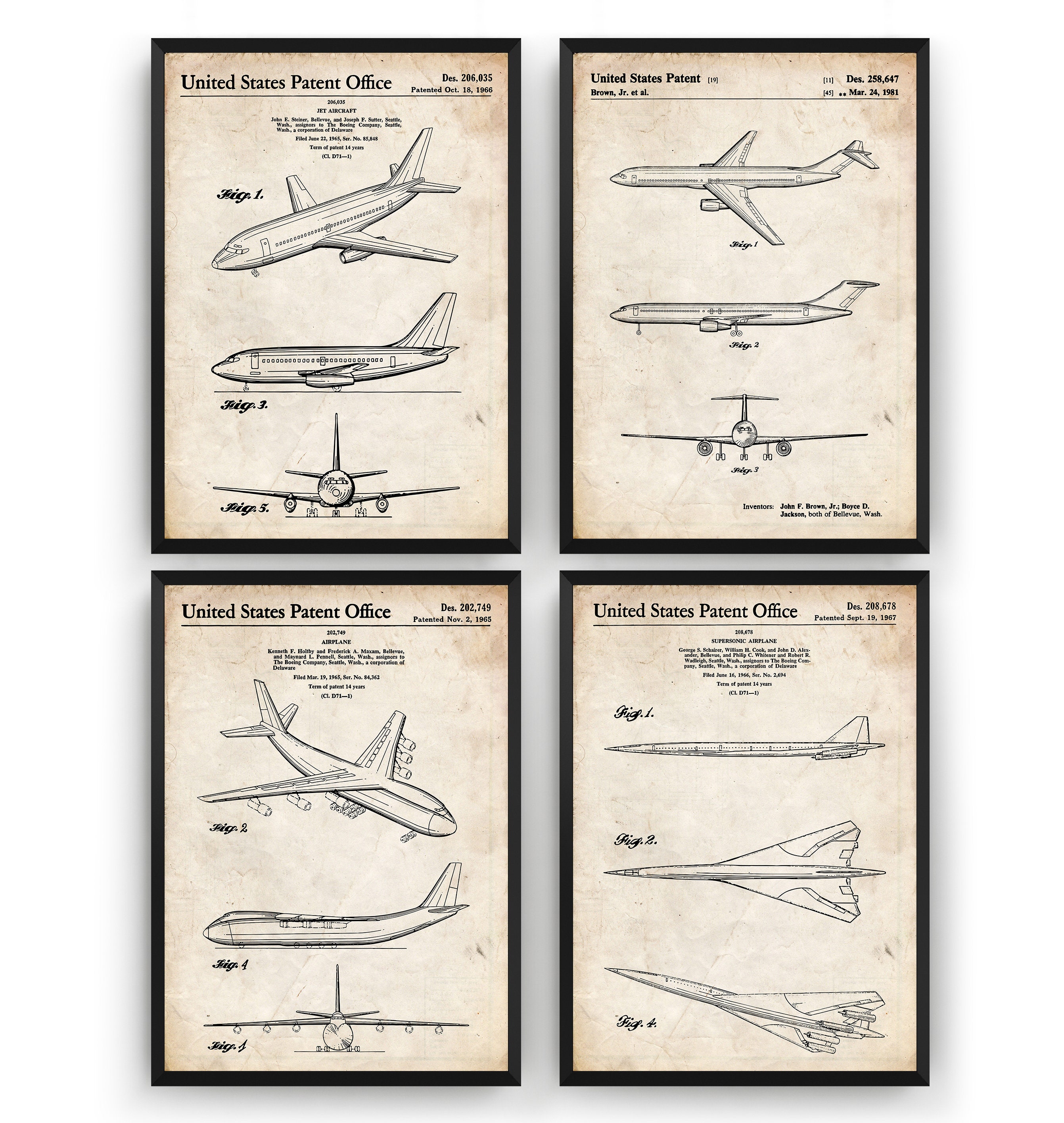 Vintage Boeing Art - Etsy UK