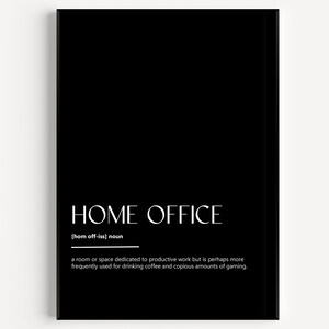 Home Office Definition Print - Etsy UK