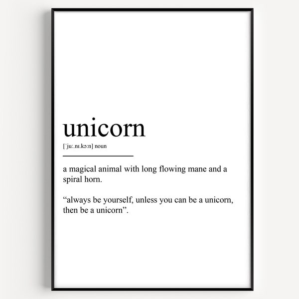Unicorn Quote - Etsy UK