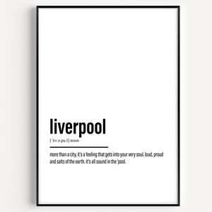 Liverpool Definition Print - Etsy UK