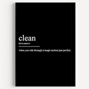 Clean Definition Print - Etsy