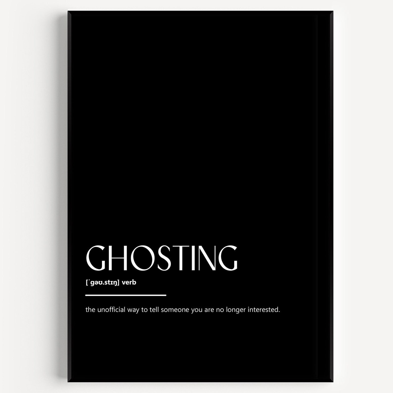 Ghosting Definition Print - Etsy