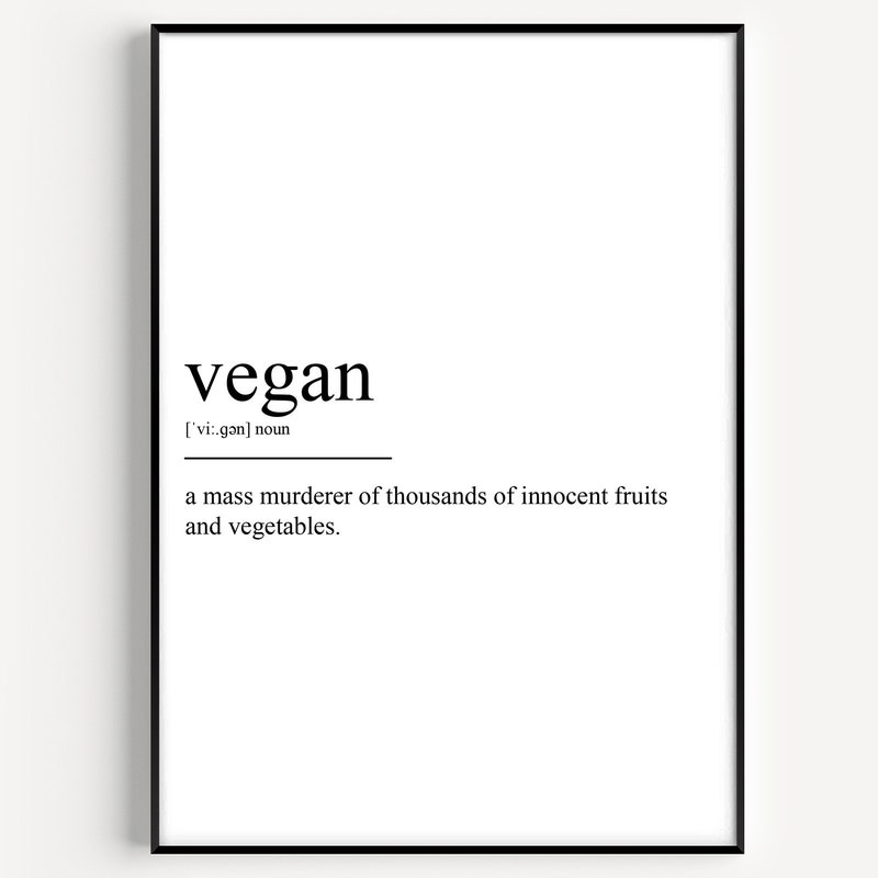 Vegan Poster - Etsy