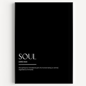 Soul Definition Print - Etsy