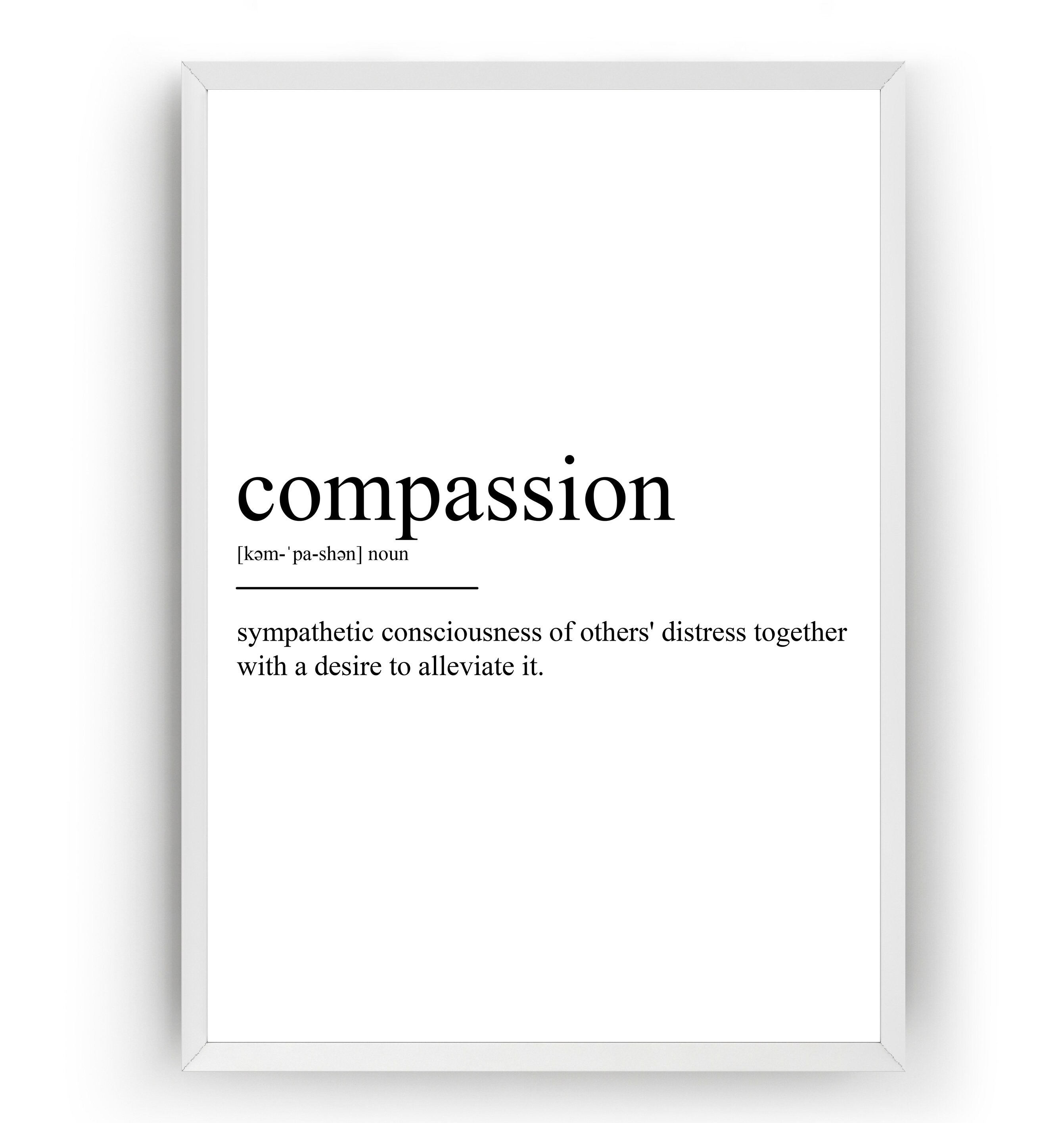 Compassion Definition Print - Etsy