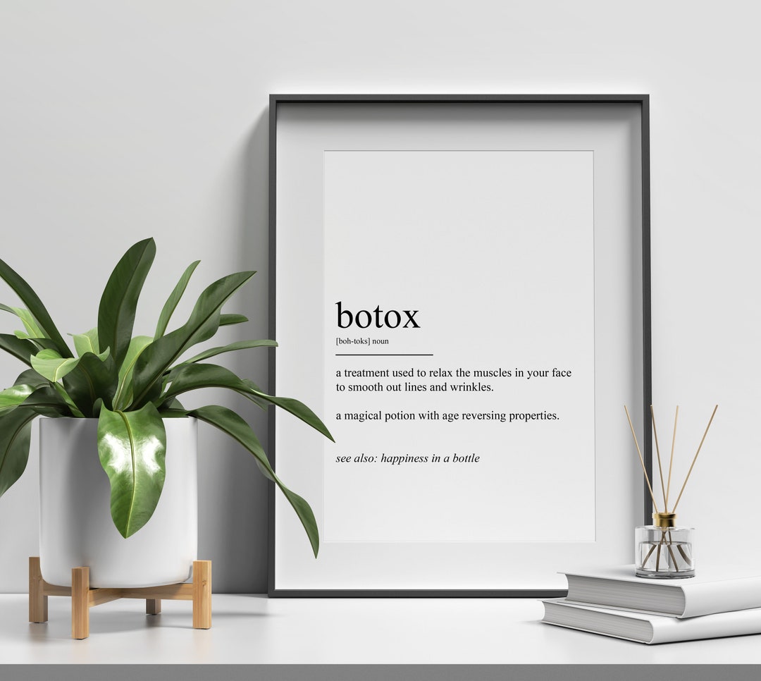 Botox Definition Print - Etsy