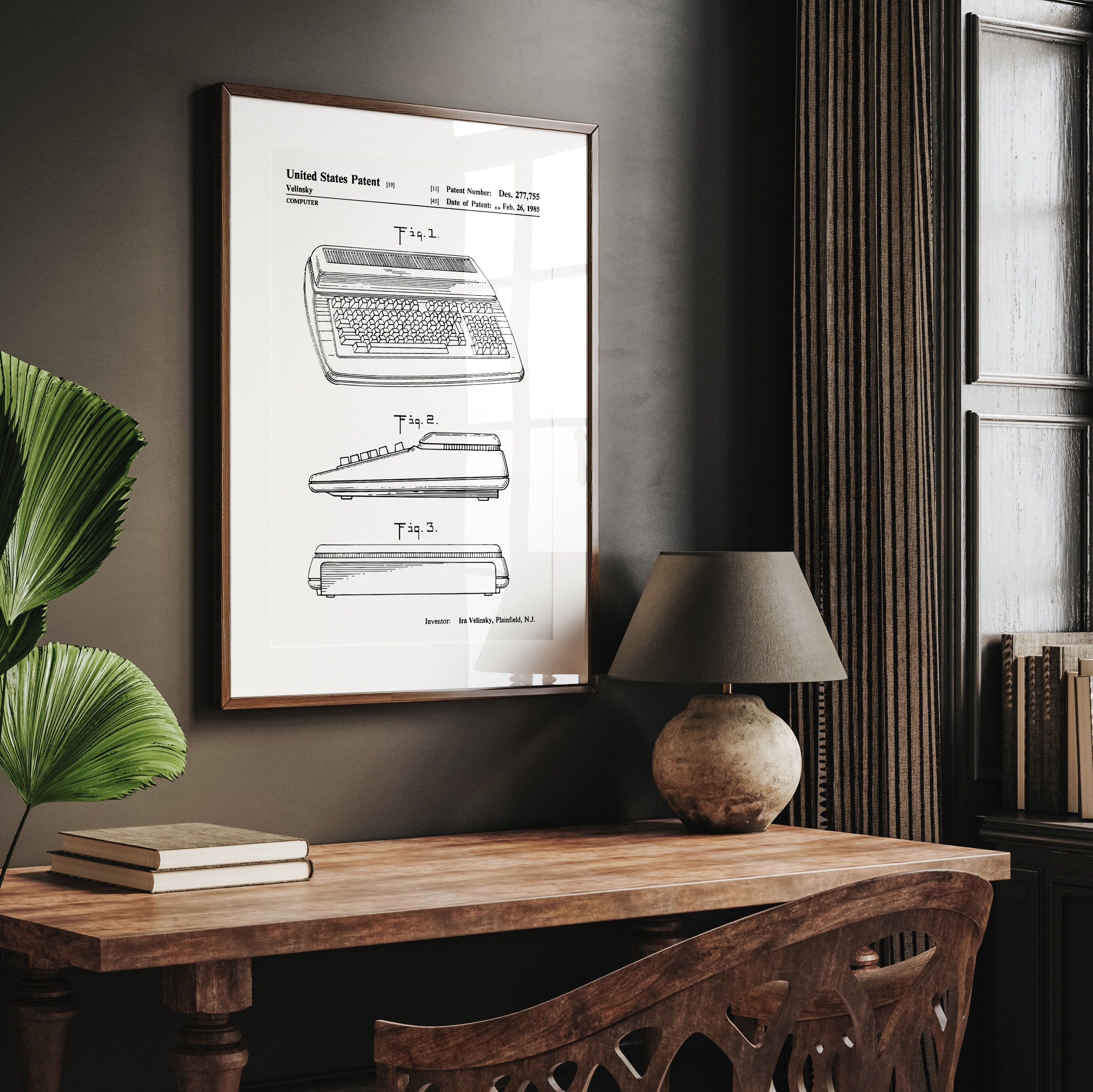 Computer 1985 Patent Print, Office Wall Art Poster Blueprint Gifts - Etsy