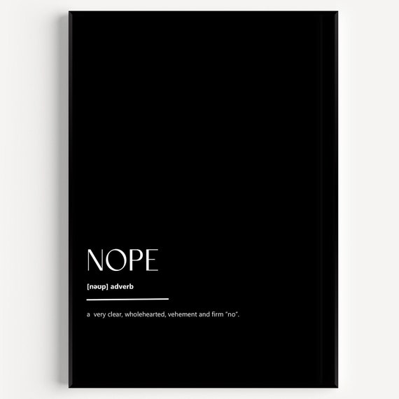 Nope Meaning